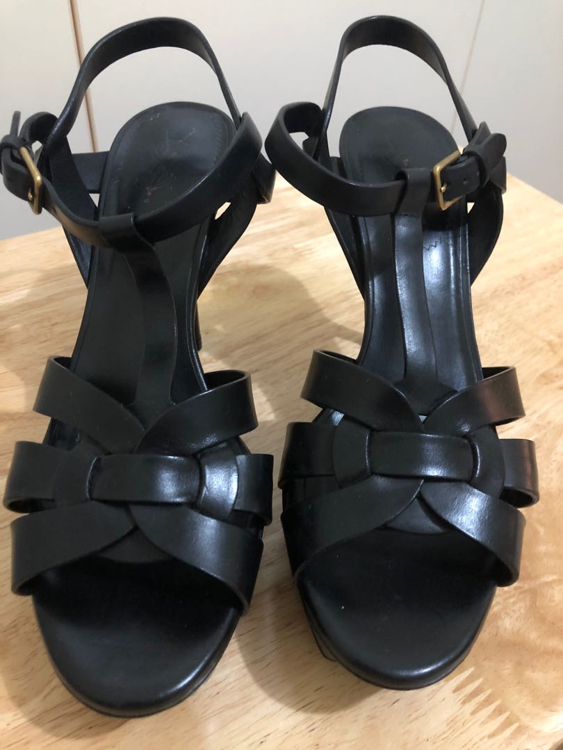 Authentic YSL Tribute low heel in black, Women's Fashion, Footwear ...