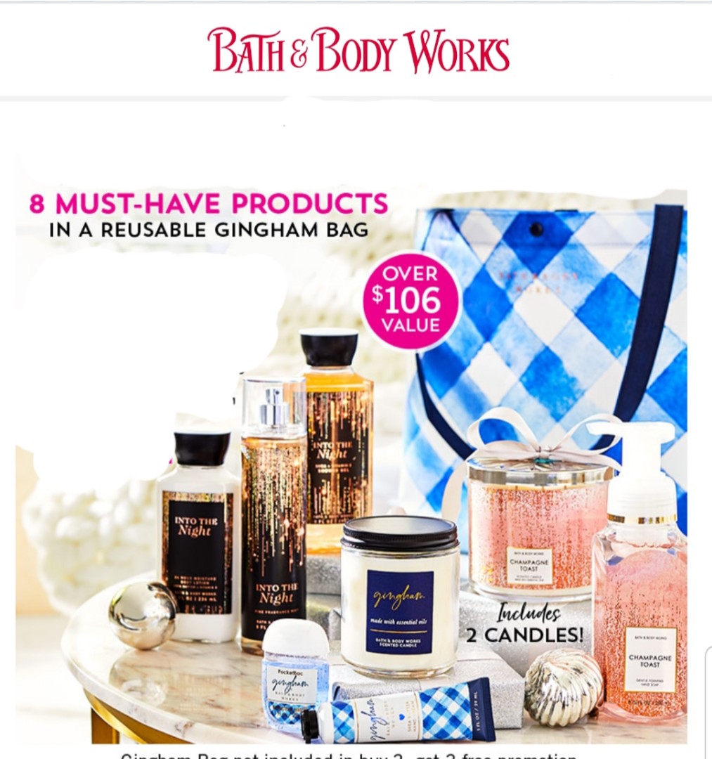 Bath & Body Works limited edition VIP box, Beauty & Personal Care, Bath ...