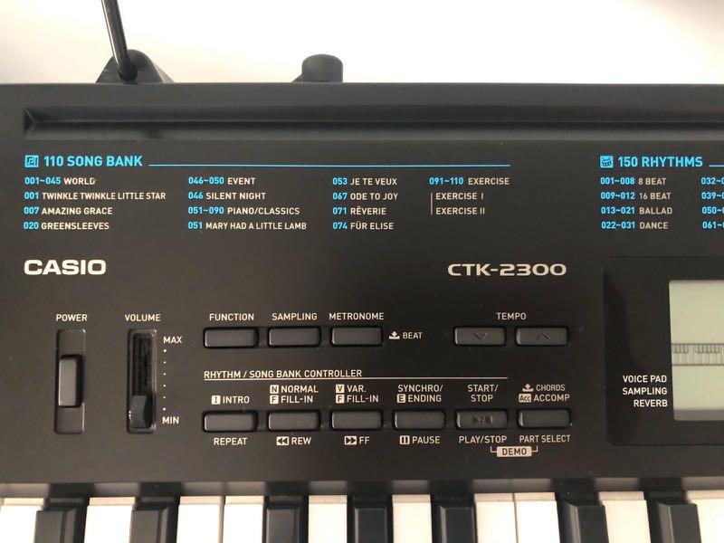 Casio Keyboard CTK-2300, Hobbies & Toys, Music & Media, Musical ...