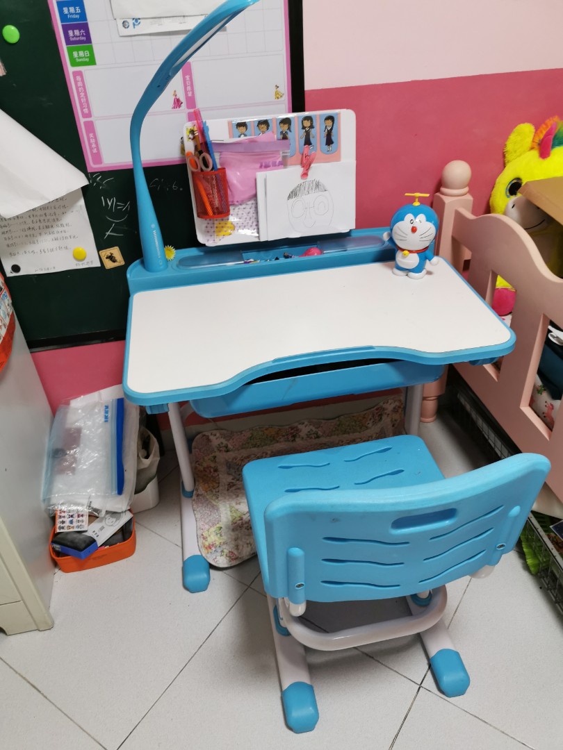 Child Study Table (blue), Babies & Kids, Baby Nursery & Kids Furniture ...