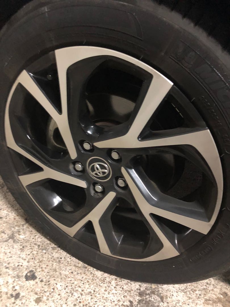 Toyota CHR G-spec 18" Rims, Car Accessories, Tyres & Rims on Carousell