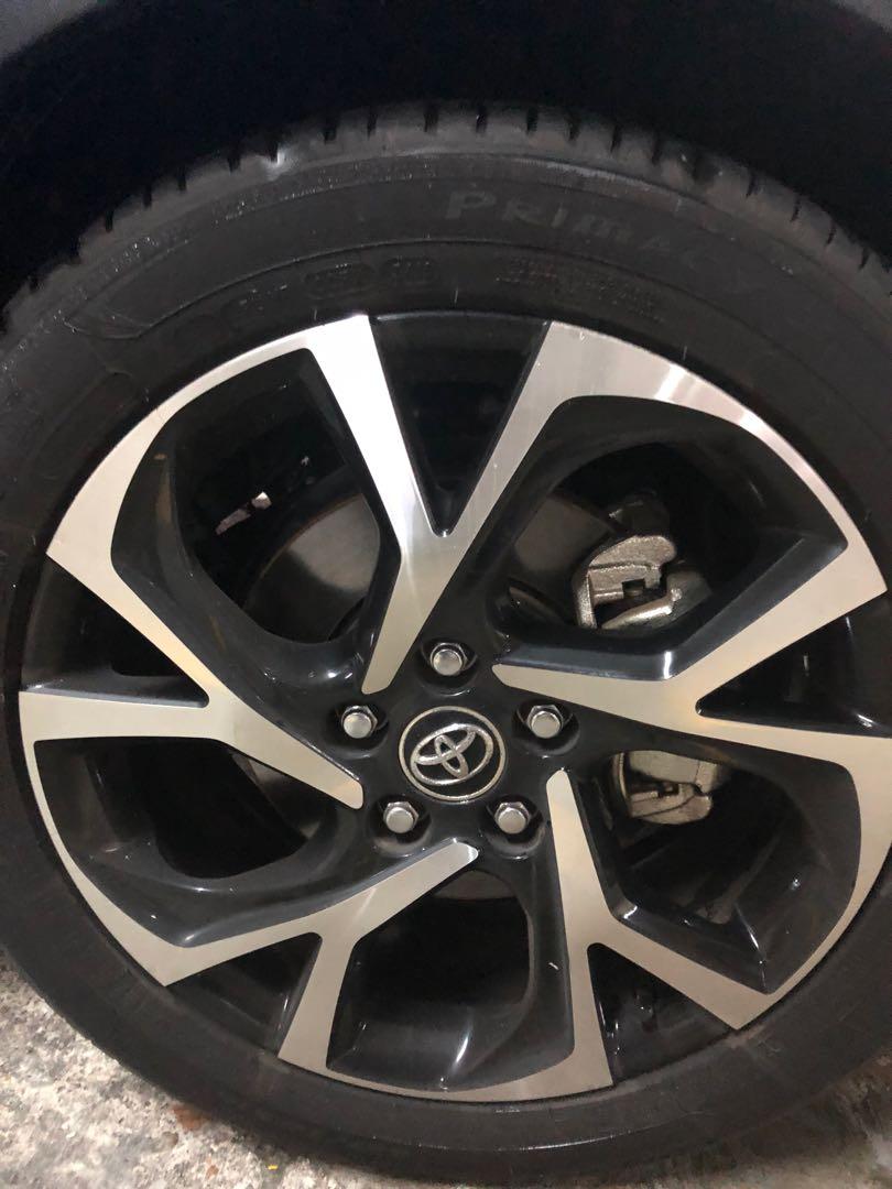 Toyota CHR G-spec 18" Rims, Car Accessories, Tyres & Rims on Carousell