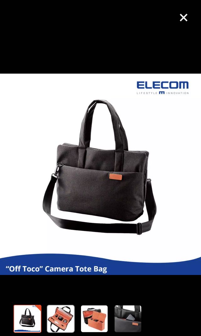 Elecom tote bag (laptop, camera), Women's Fashion, Bags & Wallets, Tote ...