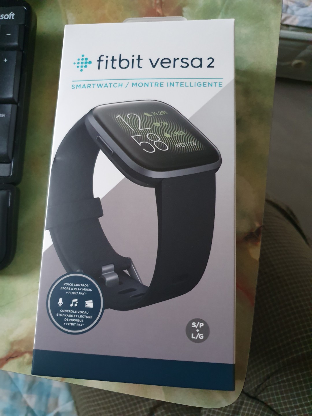 Fitbit Versa 2 watch heart rate + activity tracker (2 sizes in box ...