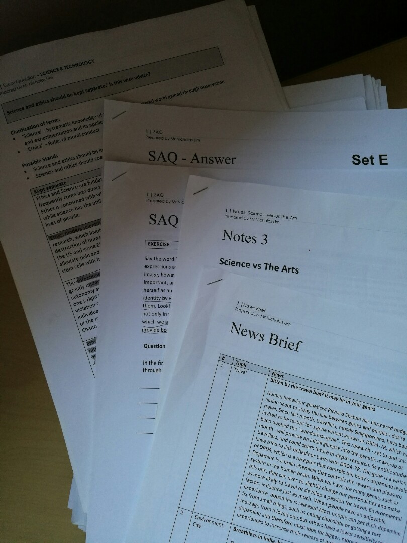 Hardcopy GP tuition notes Learners' Lodge (A Level General Paper ...