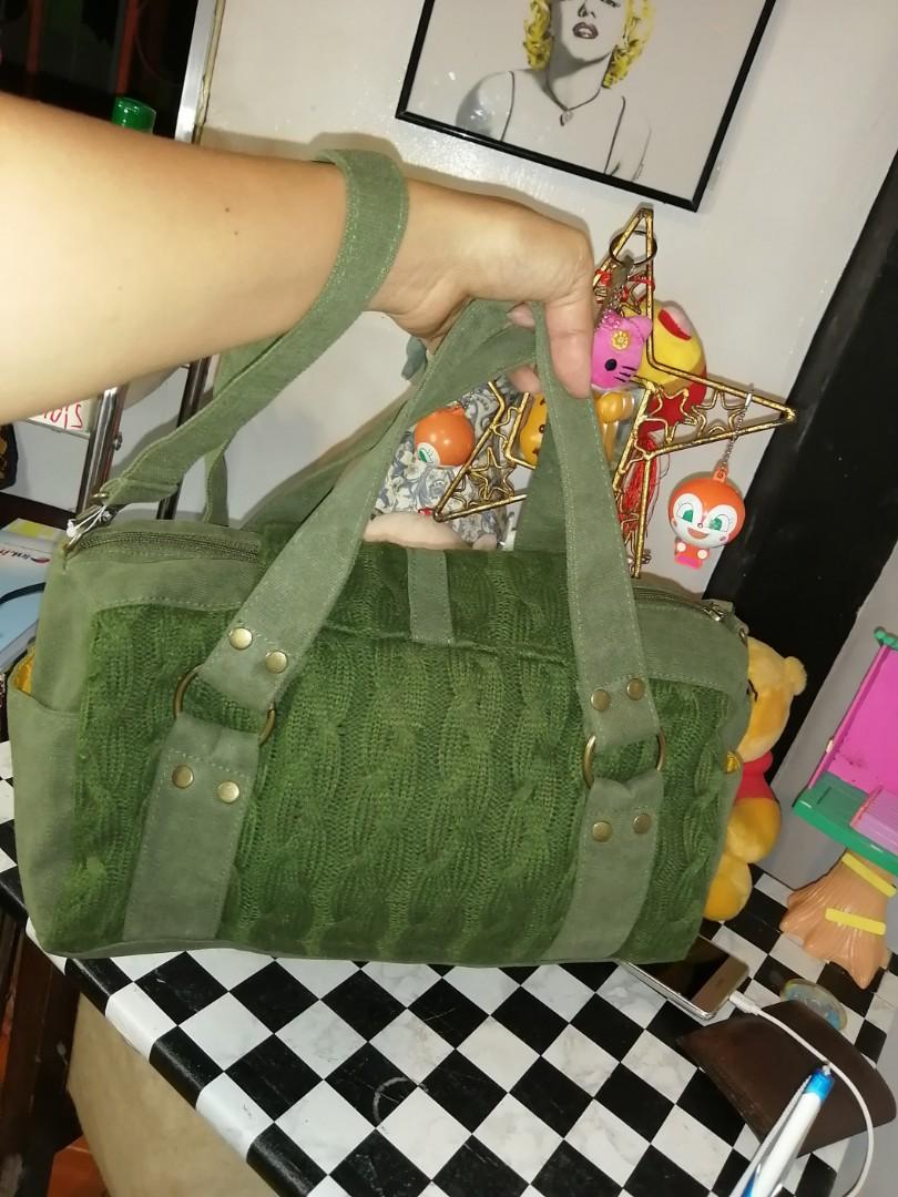 Green Army Two Way Japan Bag, Women's Fashion, Bags & Wallets, Cross ...