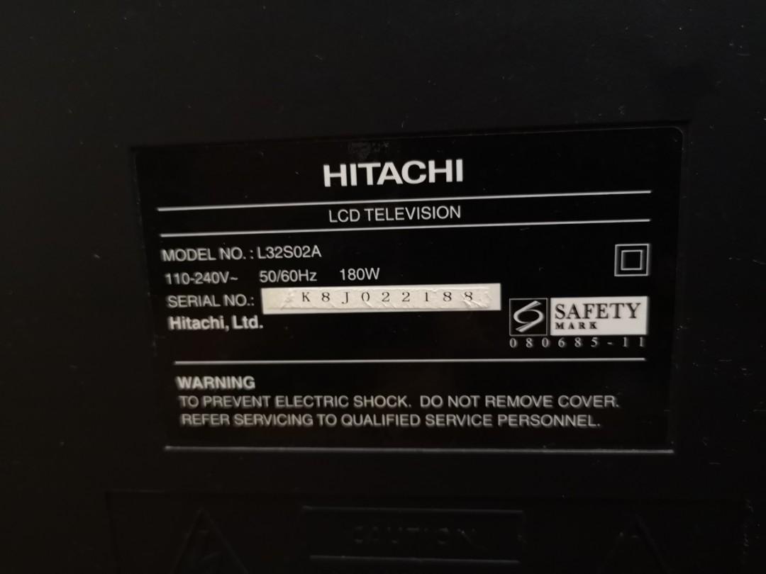 Hitachi LCD TV, TV & Home Appliances, TV & Entertainment, TV on Carousell