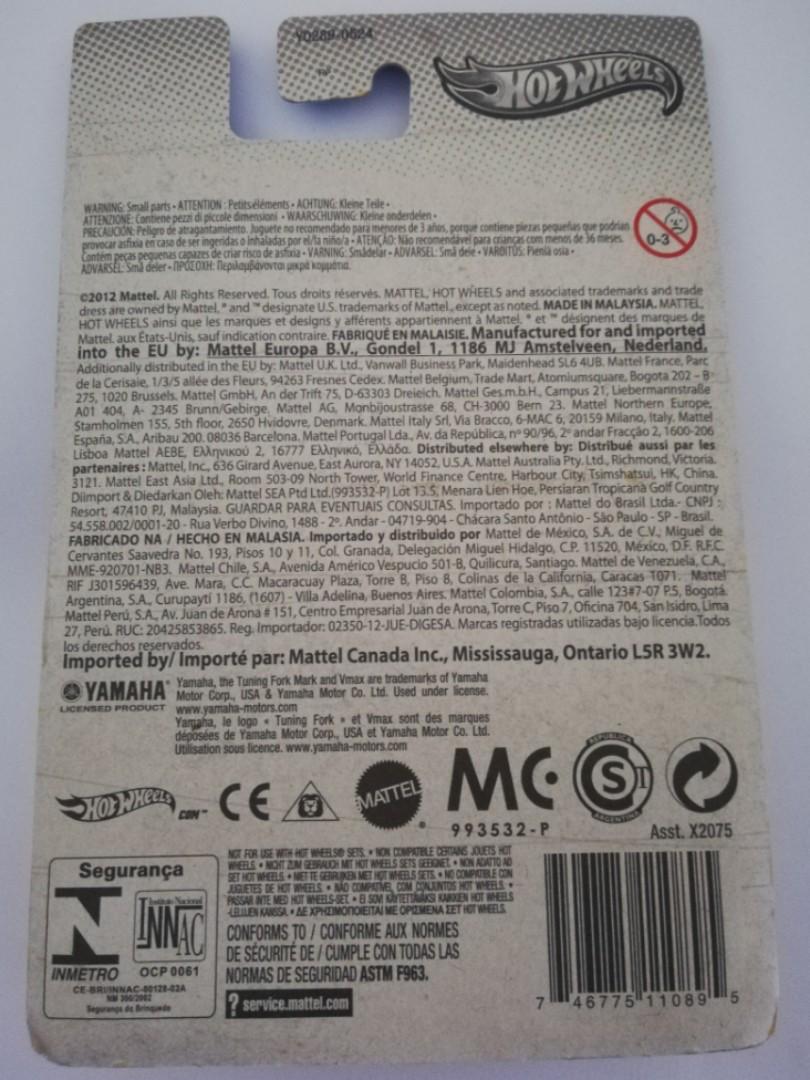 Hot Wheels Yamaha VMAX with figurine, Hobbies & Toys, Toys & Games on ...