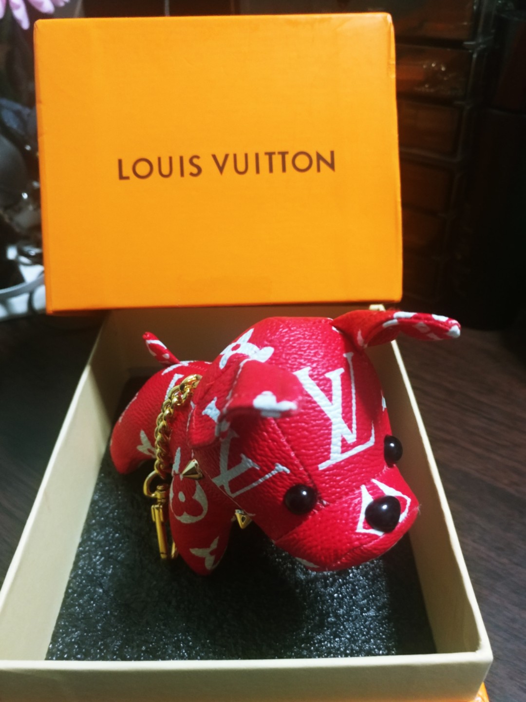 Louis Vuitton doggie keychain, Luxury, Bags & Wallets on Carousell