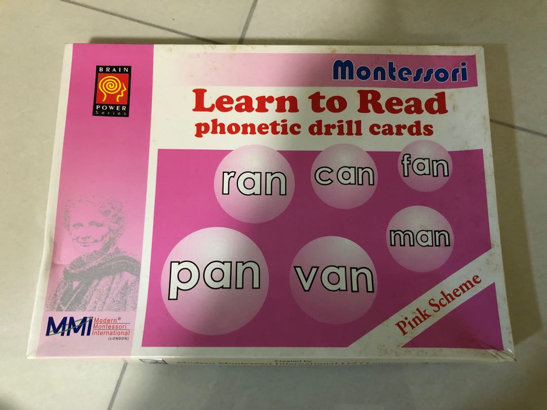 Montessori Learn to Read phonetic still cards, Books & Stationery ...