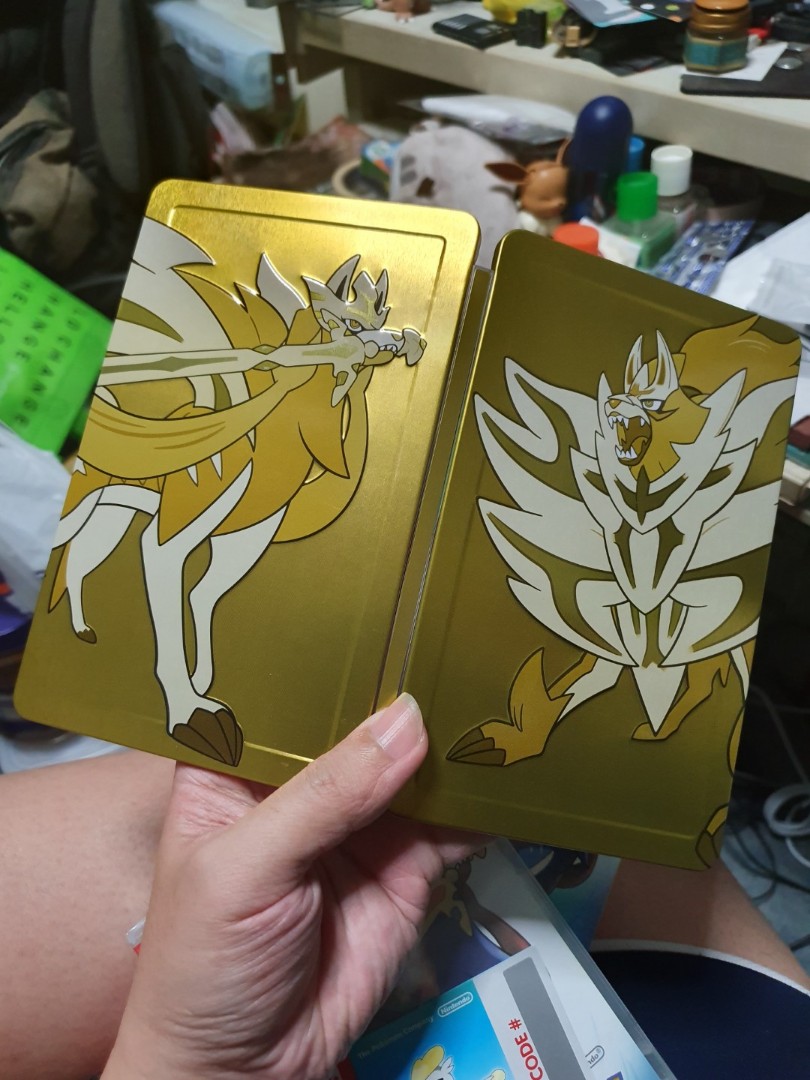 Pokemon Sword & Shield Steelbook, Video Gaming, Video Game Consoles ...