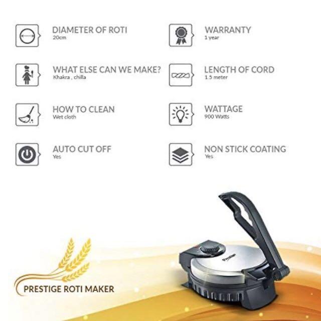 Prestige roti maker, TV & Home Appliances, Kitchen Appliances, Coffee ...