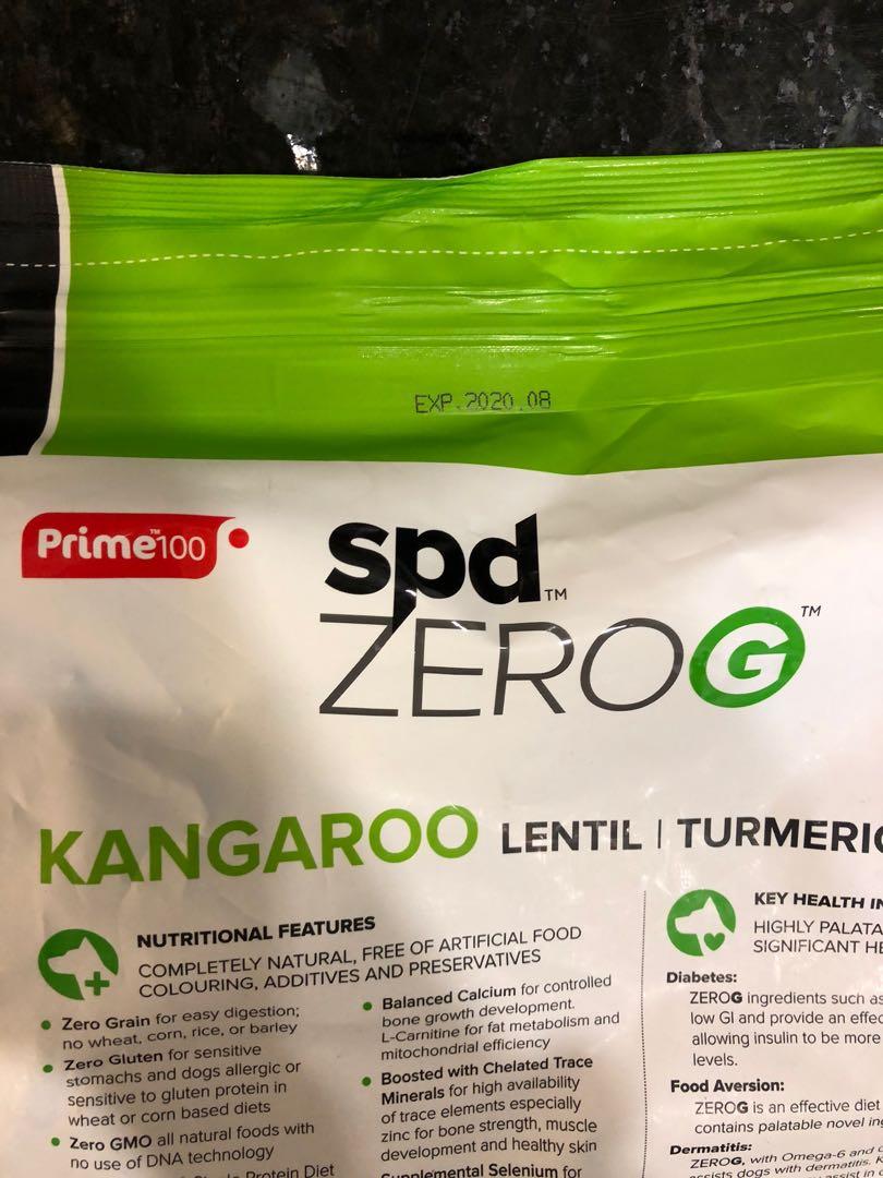 Prime100 spd zeroG Kangaroo dry food, Pet Supplies, Pet Food on Carousell