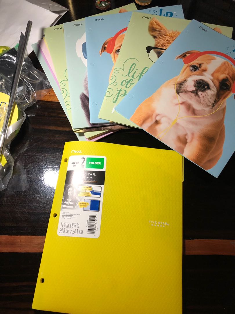 So cute! Assorted auth MEAD folders, Hobbies & Toys, Stationary & Craft ...