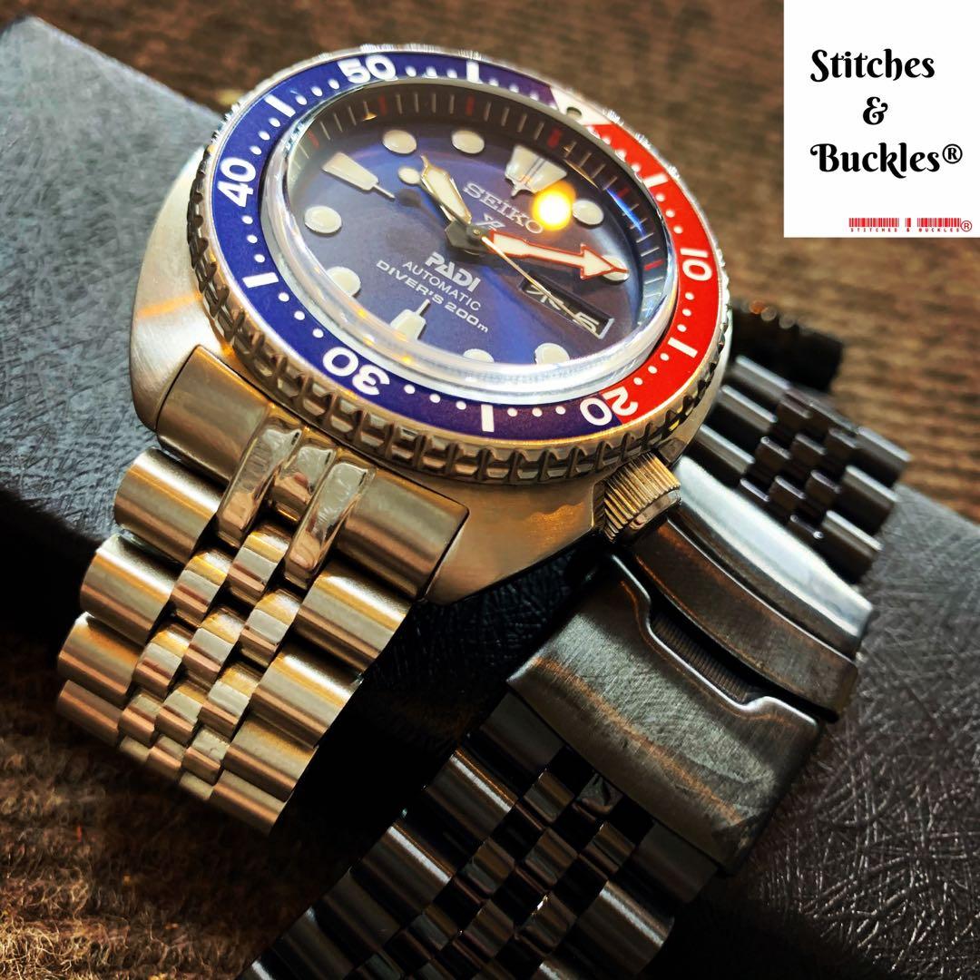 Steel / PVD Steel Jubilee Bracelet for Seiko Reissue Turtle Models ...