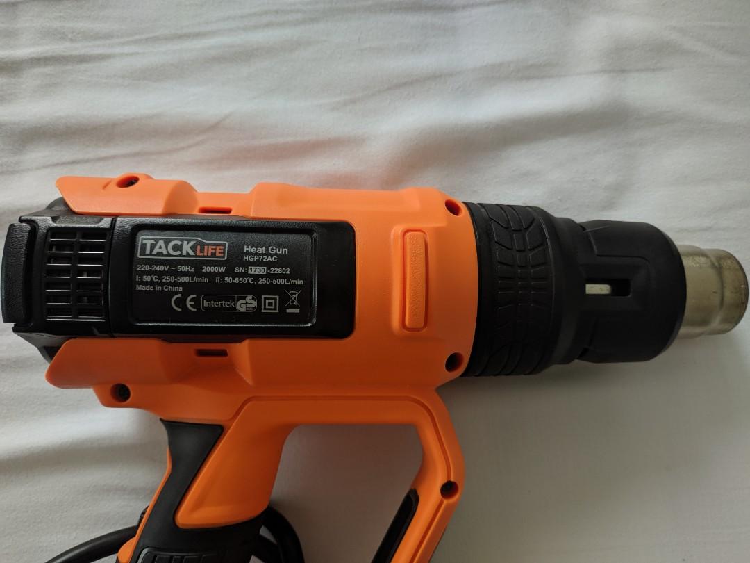 Tack life heat gun 2000w, Furniture & Home Living, Gardening, Hose and ...