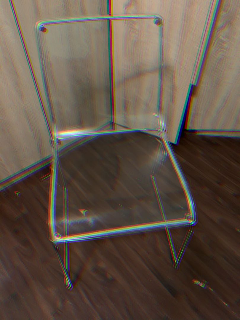 Transparent chair, Furniture & Home Living, Furniture, Chairs on Carousell