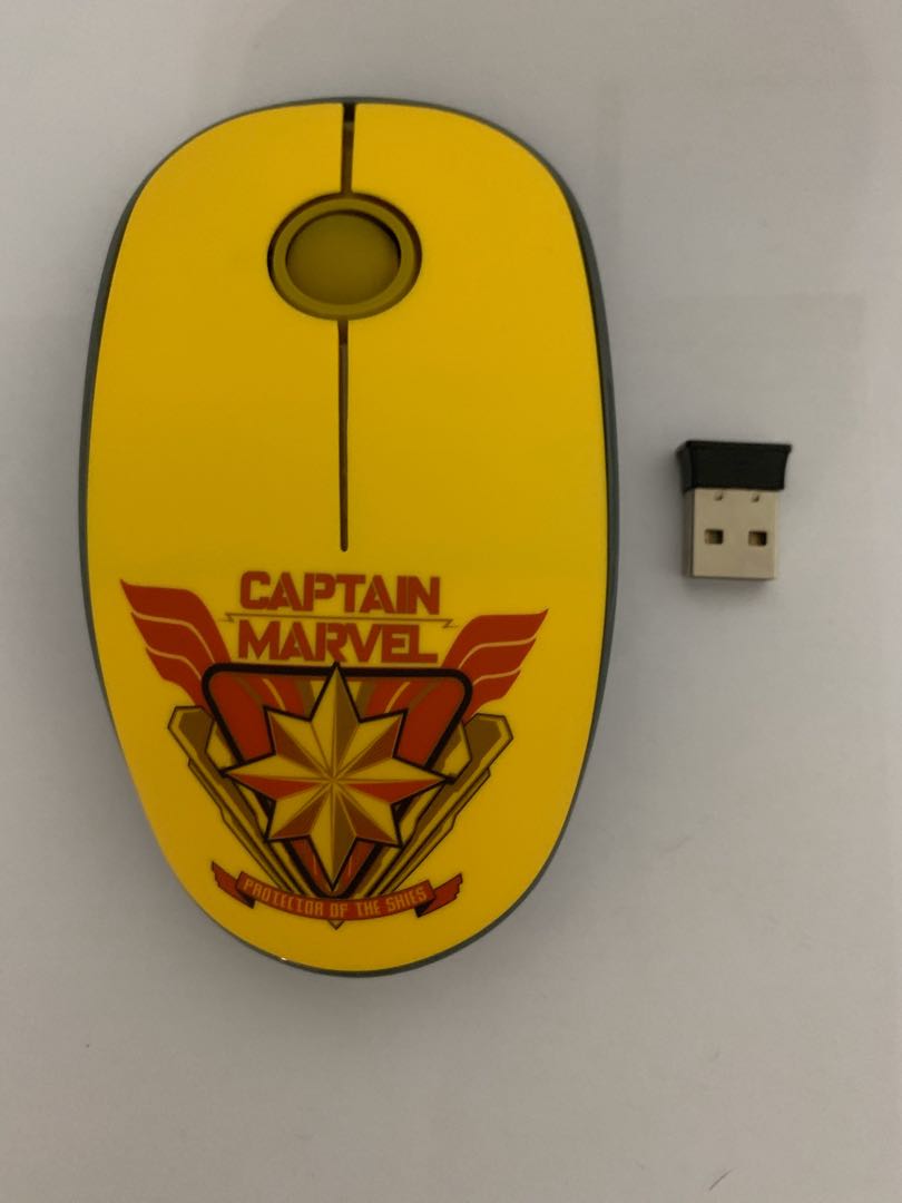 Wireless Captain Marvel Mouse, Computers & Tech, Parts & Accessories ...
