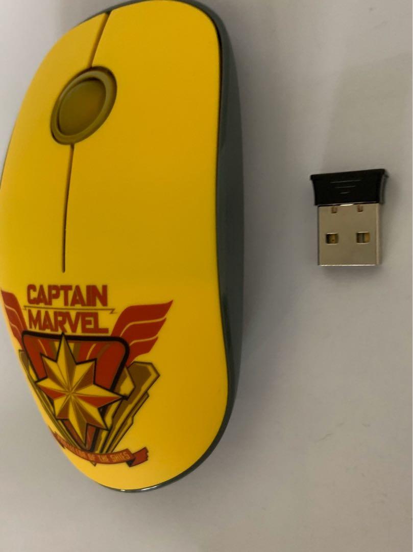 Wireless Captain Marvel Mouse, Computers & Tech, Parts & Accessories ...