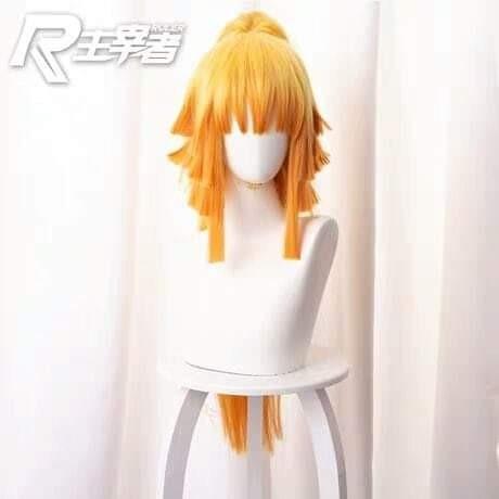 ⚡ZENITSU LONG HAIR VERSION KIMETSU NO YAIBA ANIME DEMON SLAYER COSTUME ...