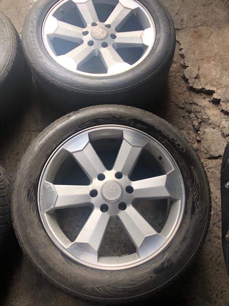 20" Toyota 6spoke mags 6Holes pcd 139 with 265 50 R20 toyo Tires, Car ...