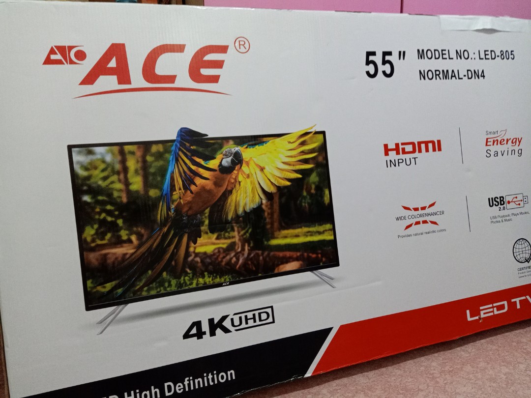 Ace 55" 4kUHD LED TV, TV & Home Appliances, TV & Entertainment, TV on ...