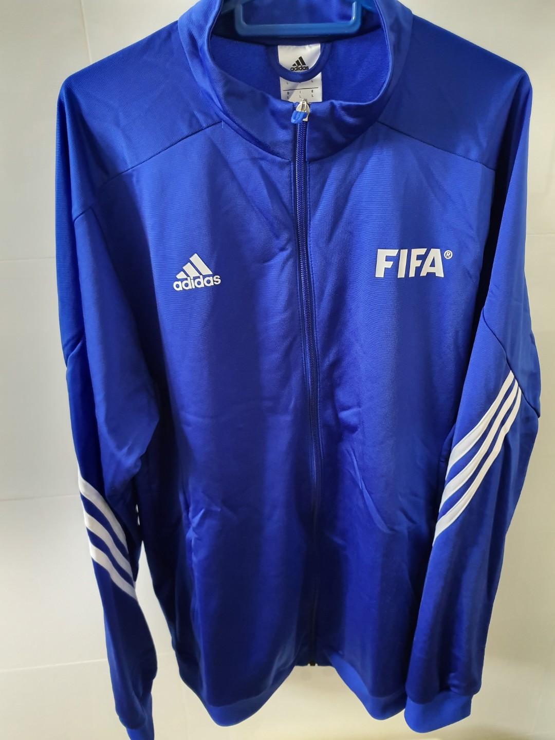 Adidas FIFA Jacket (Blue), Men's Fashion, Activewear on Carousell