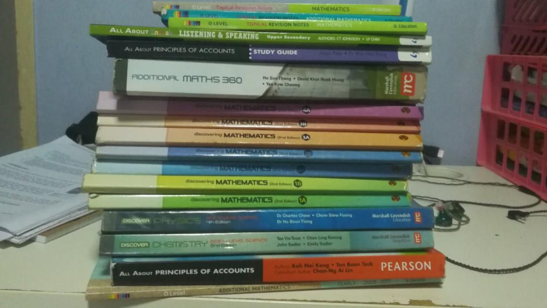 Assortment of secondary school textbooks, Hobbies & Toys, Books ...