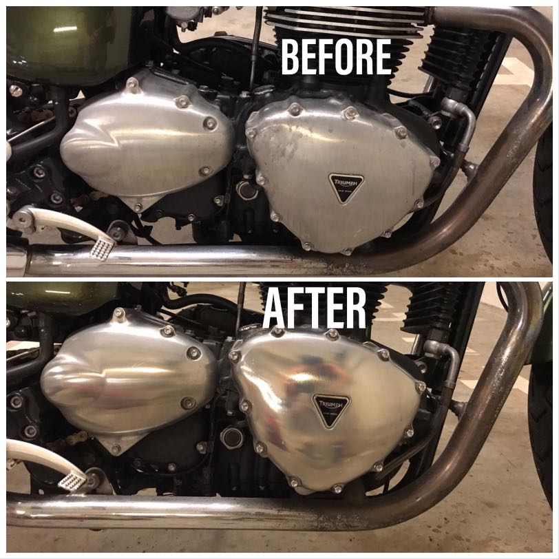 Before/After Machine Polishing, Motorcycles, Motorcycle Accessories on ...