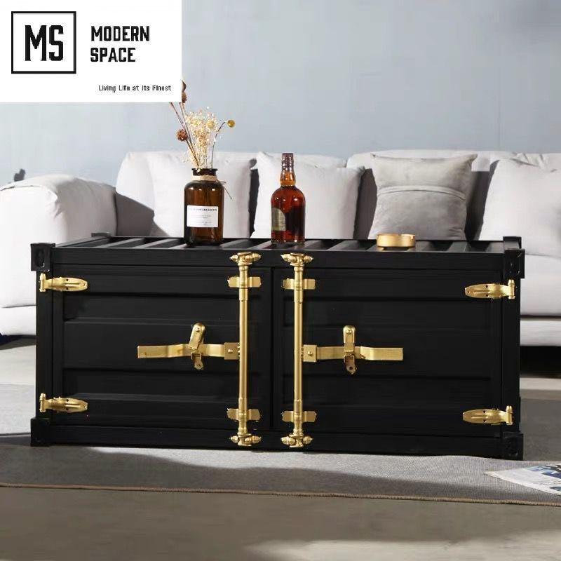 BROOKE Industrial Container Coffee Table / CST63, Furniture & Home ...