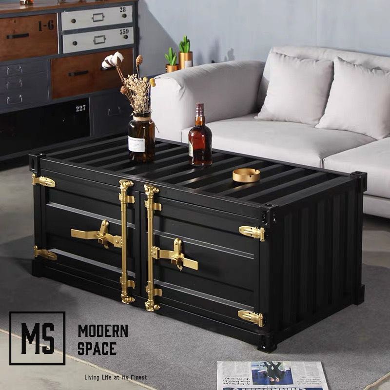 BROOKE Industrial Container Coffee Table / CST63, Furniture & Home ...