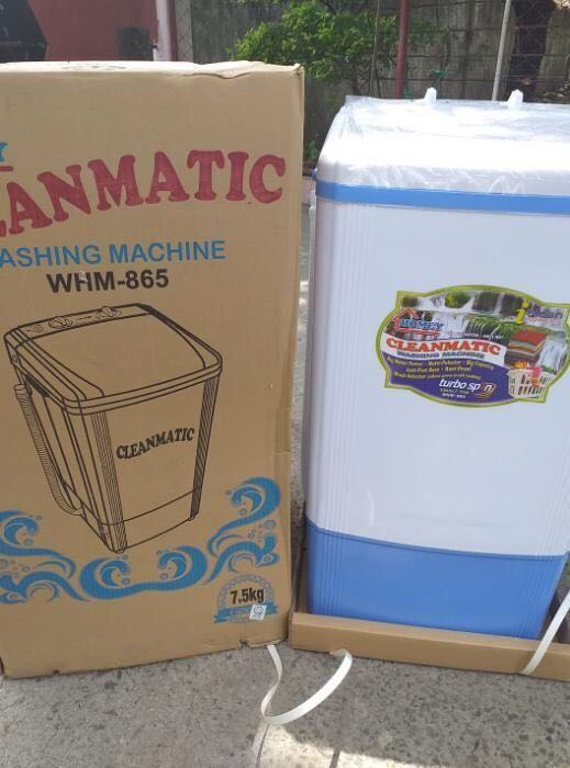 Cleanmatic Washing Machine 7.5kg, TV & Home Appliances, Washing ...