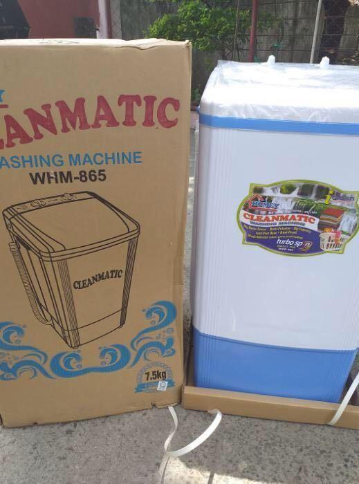 Cleanmatic Washing Machine 7.5kg, TV & Home Appliances, Washing ...