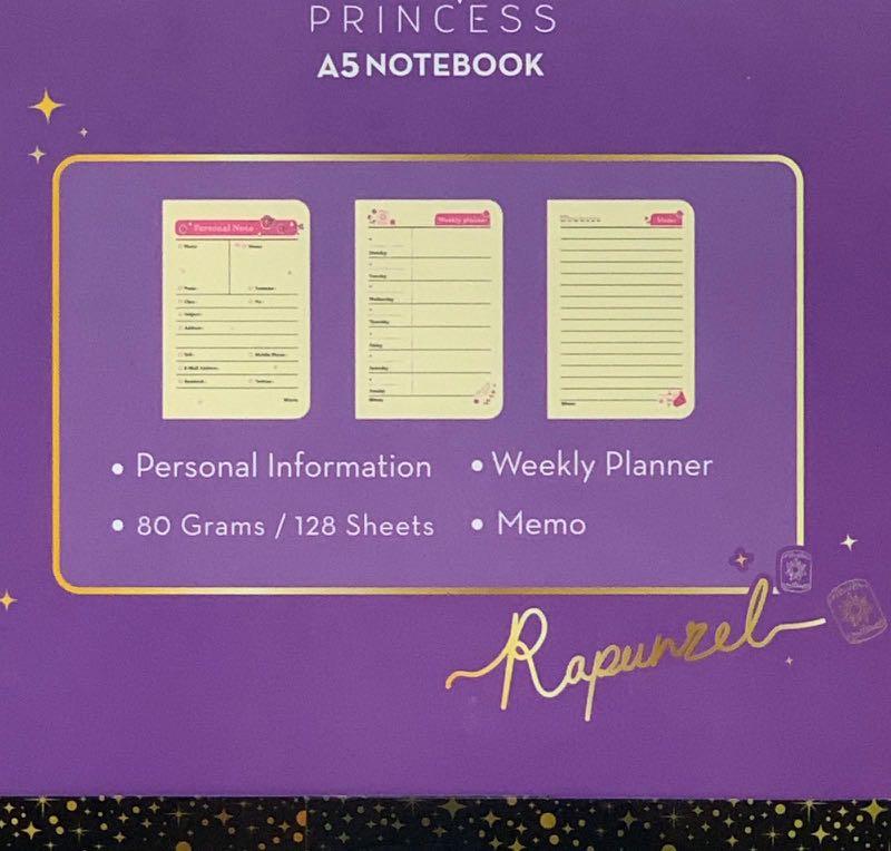 Disney Princess Planner - Rapunzel, Hobbies & Toys, Stationery & Craft ...