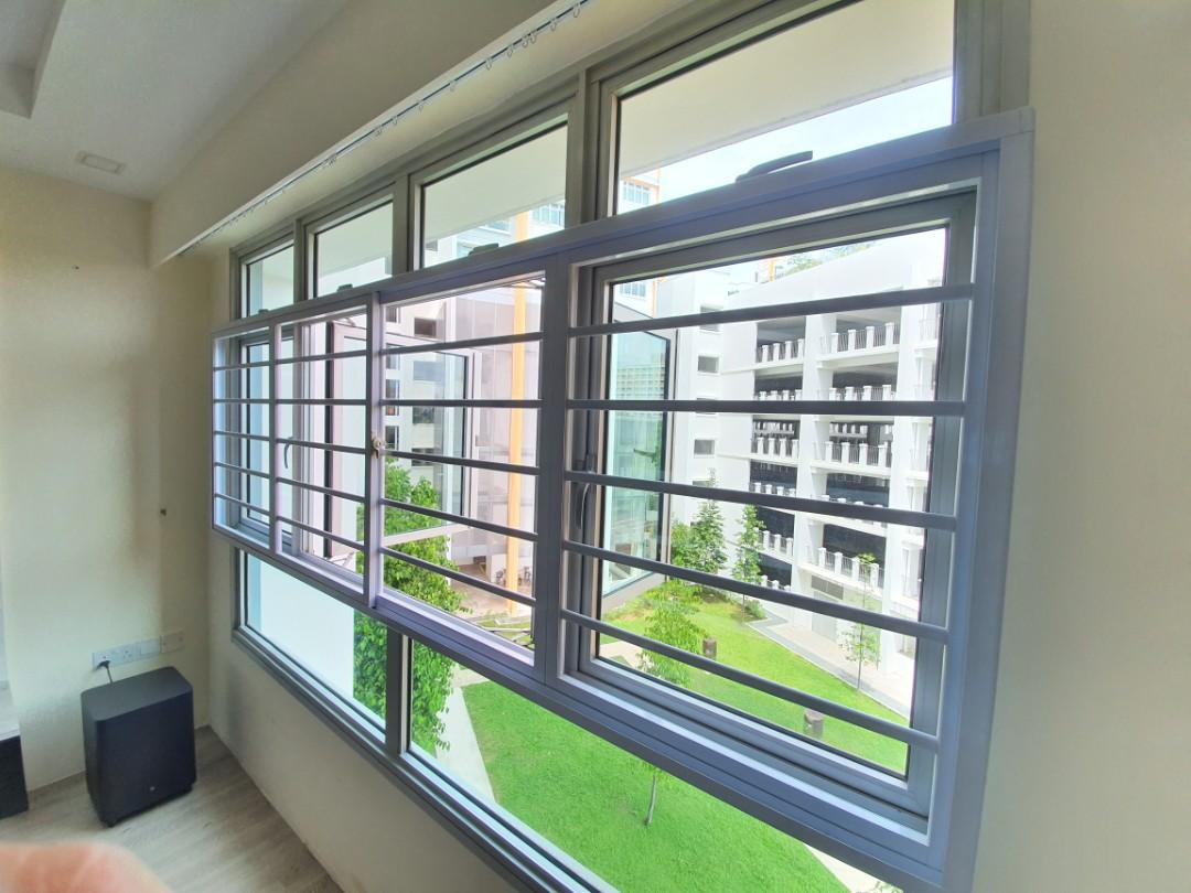 HDB BTO Window Grills, Furniture & Home Living, Bathroom & Kitchen ...