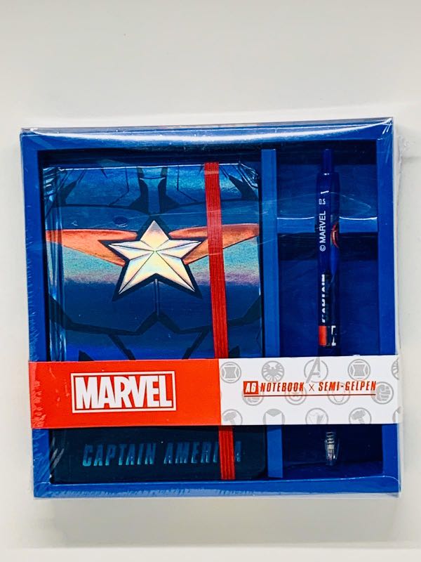Marvel Notebook Gift Set - Captain America , Hobbies & Toys, Stationery ...
