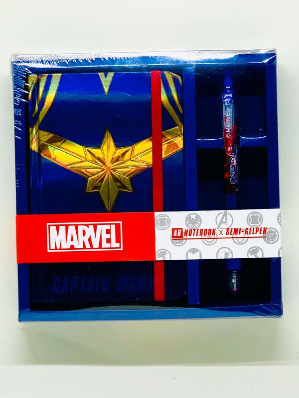 Marvel Notebook Gift Set - Captain Marvel, Hobbies & Toys, Stationery ...