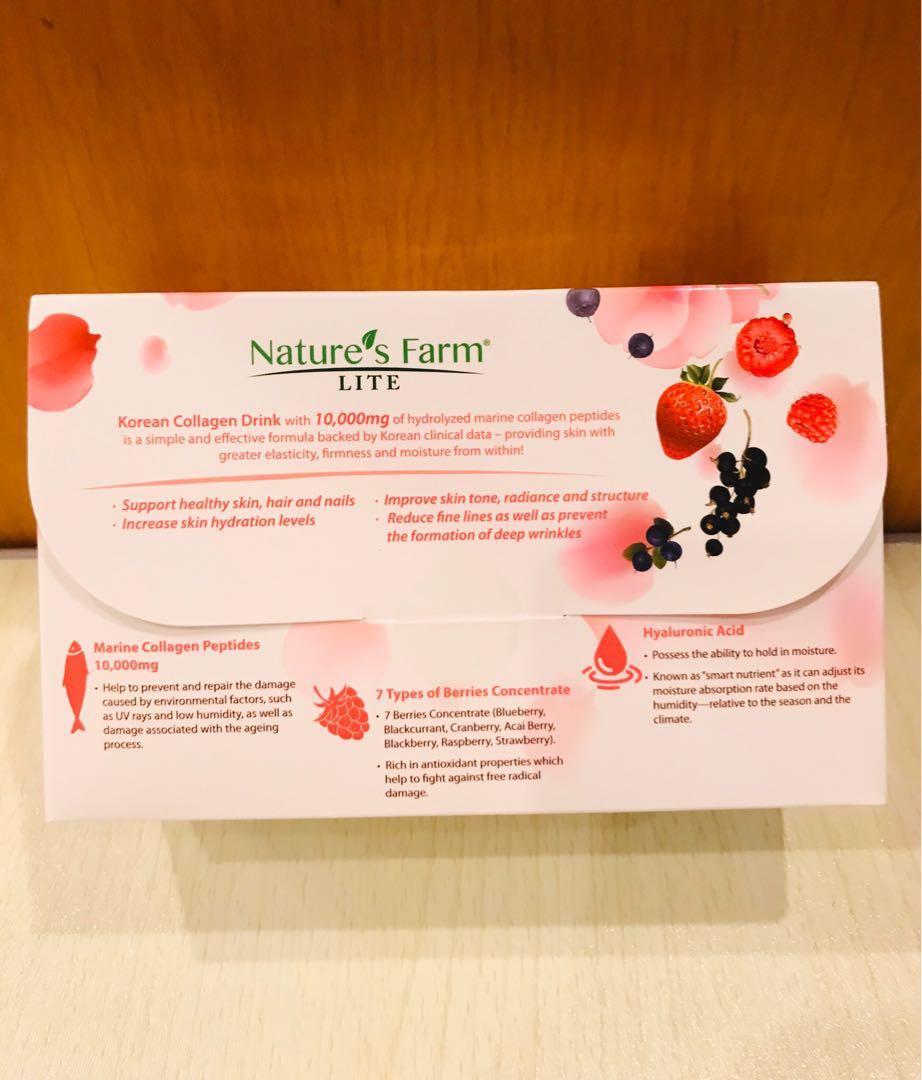 Nature’s Farm. Korean Collagen Drink. Mixed Berry Flavour. 50ml x 10bot ...