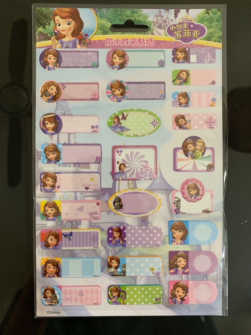 Princess Sofia Name Sticker, Hobbies & Toys, Stationery & Craft ...