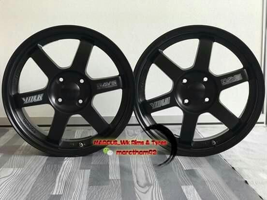 Rim 16" Volk Rays TE37, Auto Accessories on Carousell