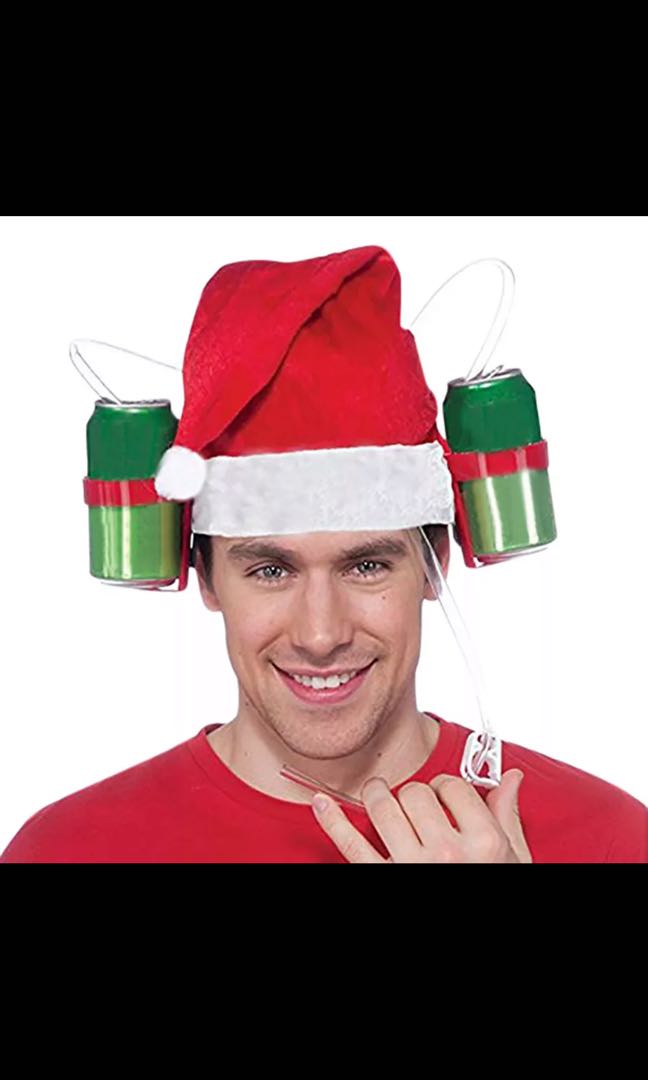 Santa Beer Holder Hat, Toys & Games, Others on Carousell