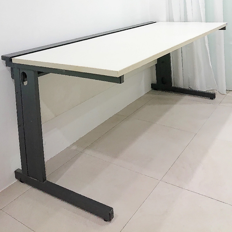 Sitoca computer workstation desk/study table with cable tray, Furniture ...