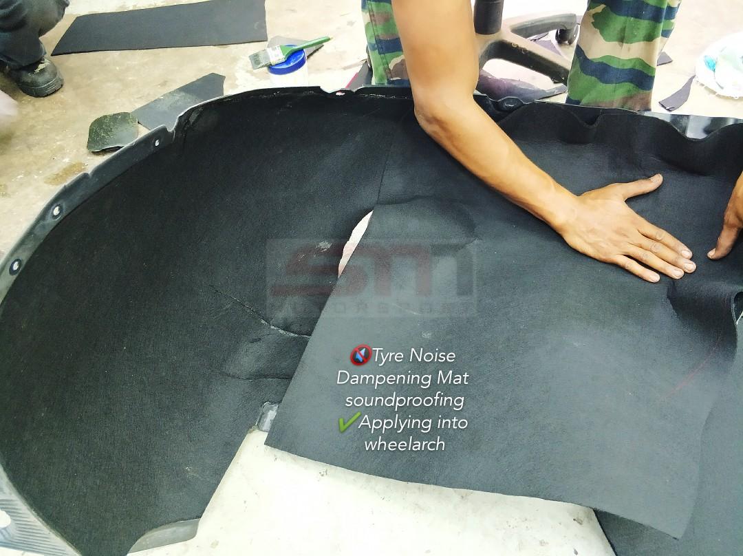 Wheelarch Tyre Noise Damping Soundproofing Mat Toyota, Honda, Nissan ...