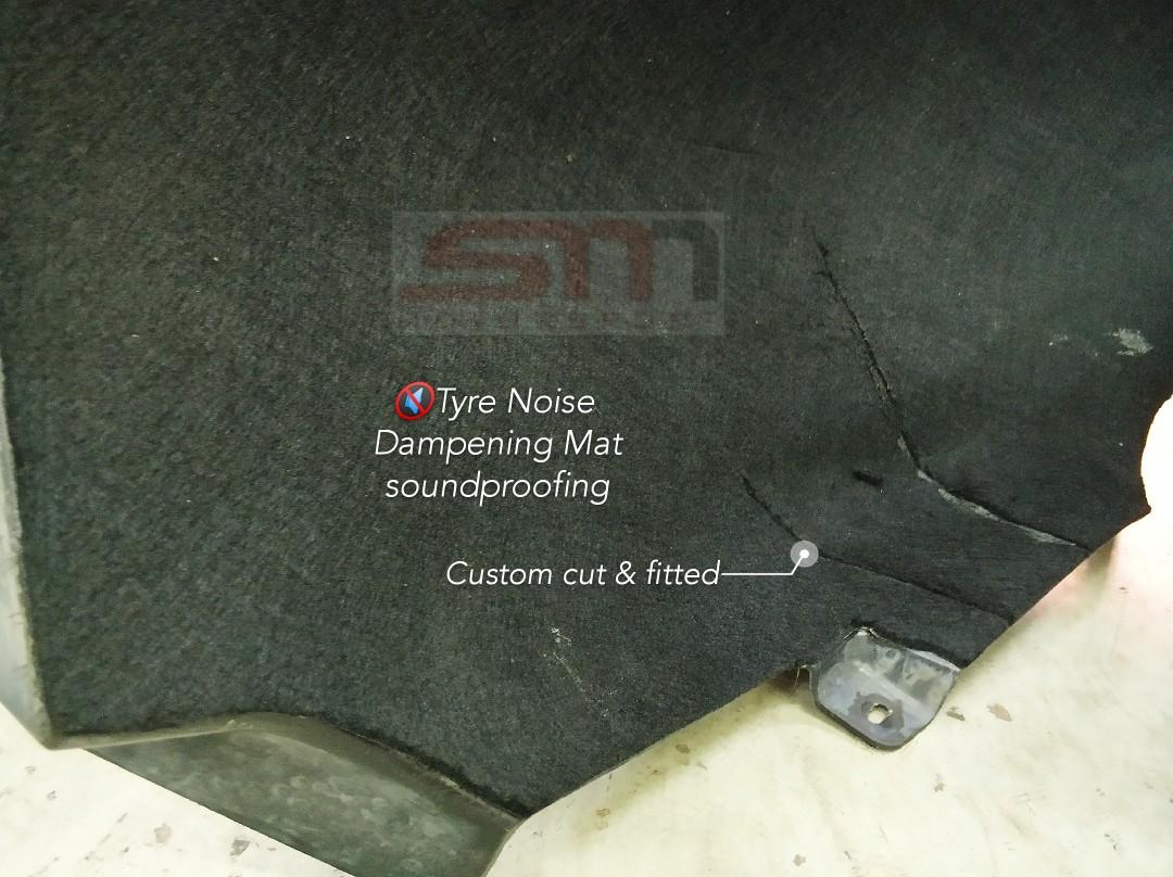 Wheelarch Tyre Noise Damping Soundproofing Mat Toyota, Honda, Nissan, Kia, Hyundai, Volkswagen ...