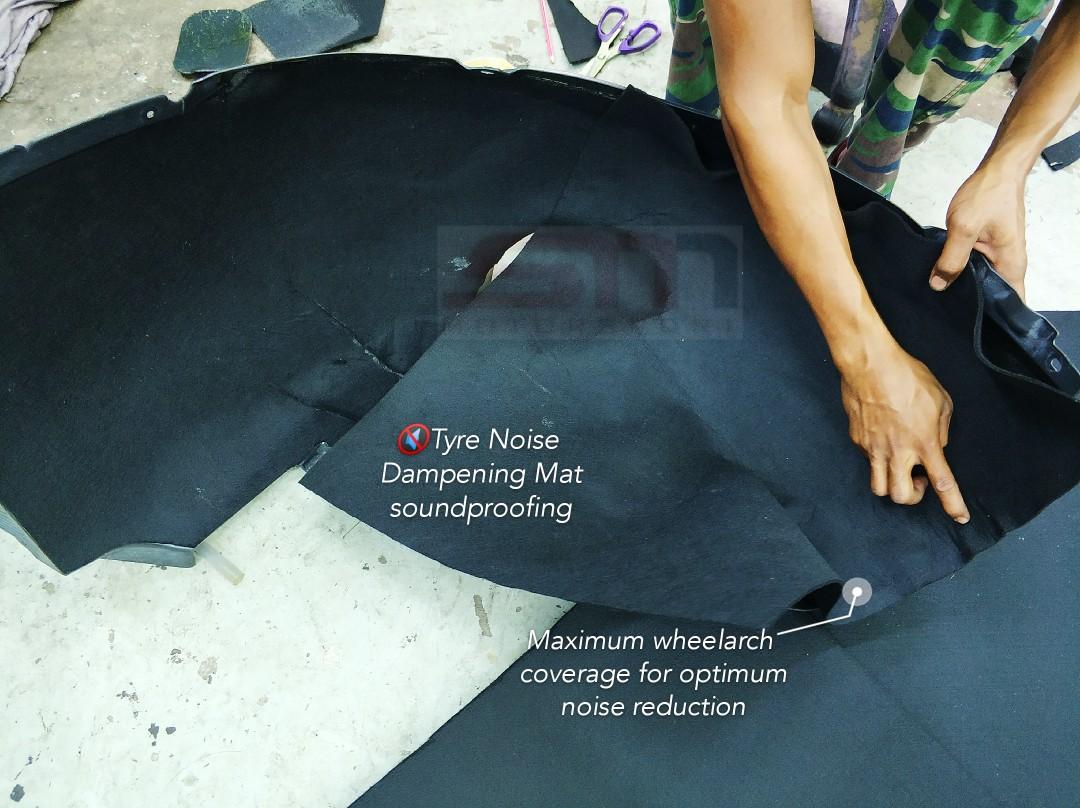 Wheelarch Tyre Noise Damping Soundproofing Mat Toyota, Honda, Nissan ...