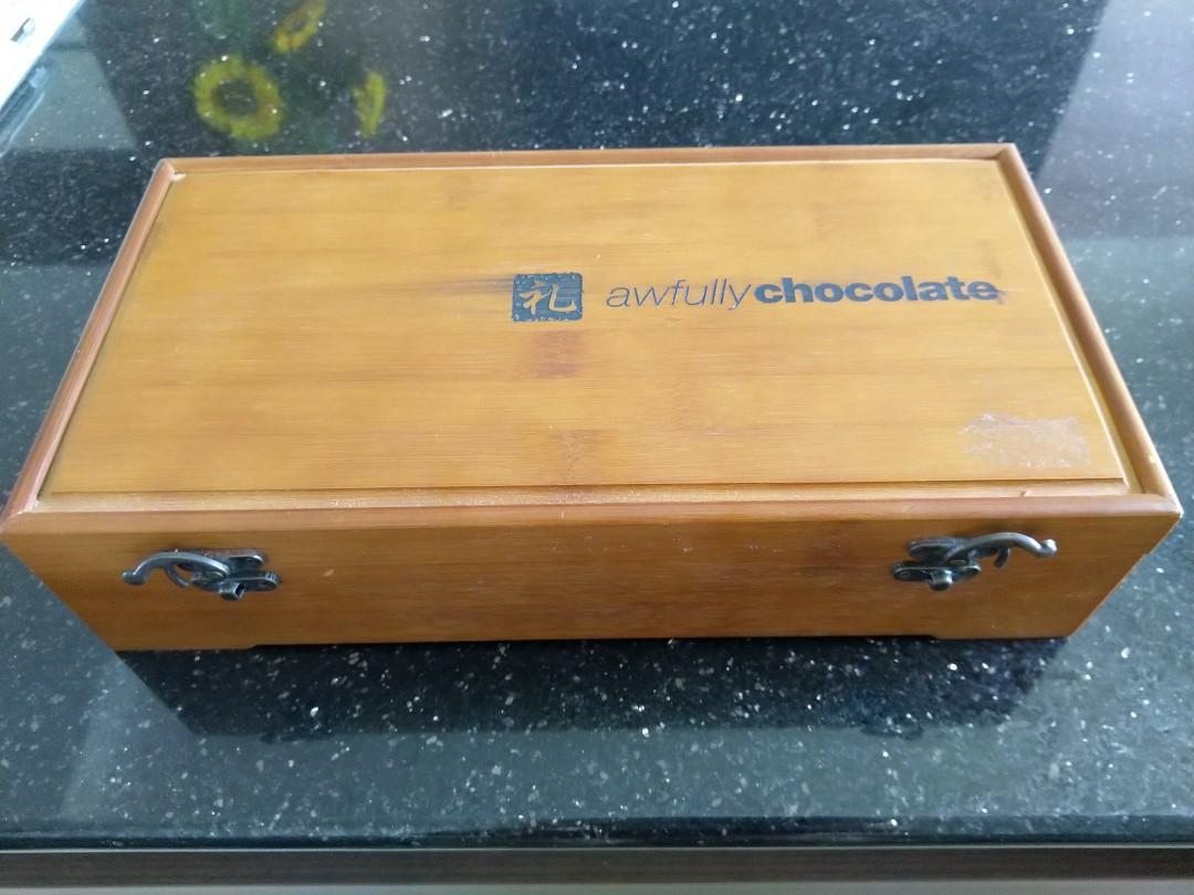 Wooden box (awfully chocolate), Everything Else on Carousell