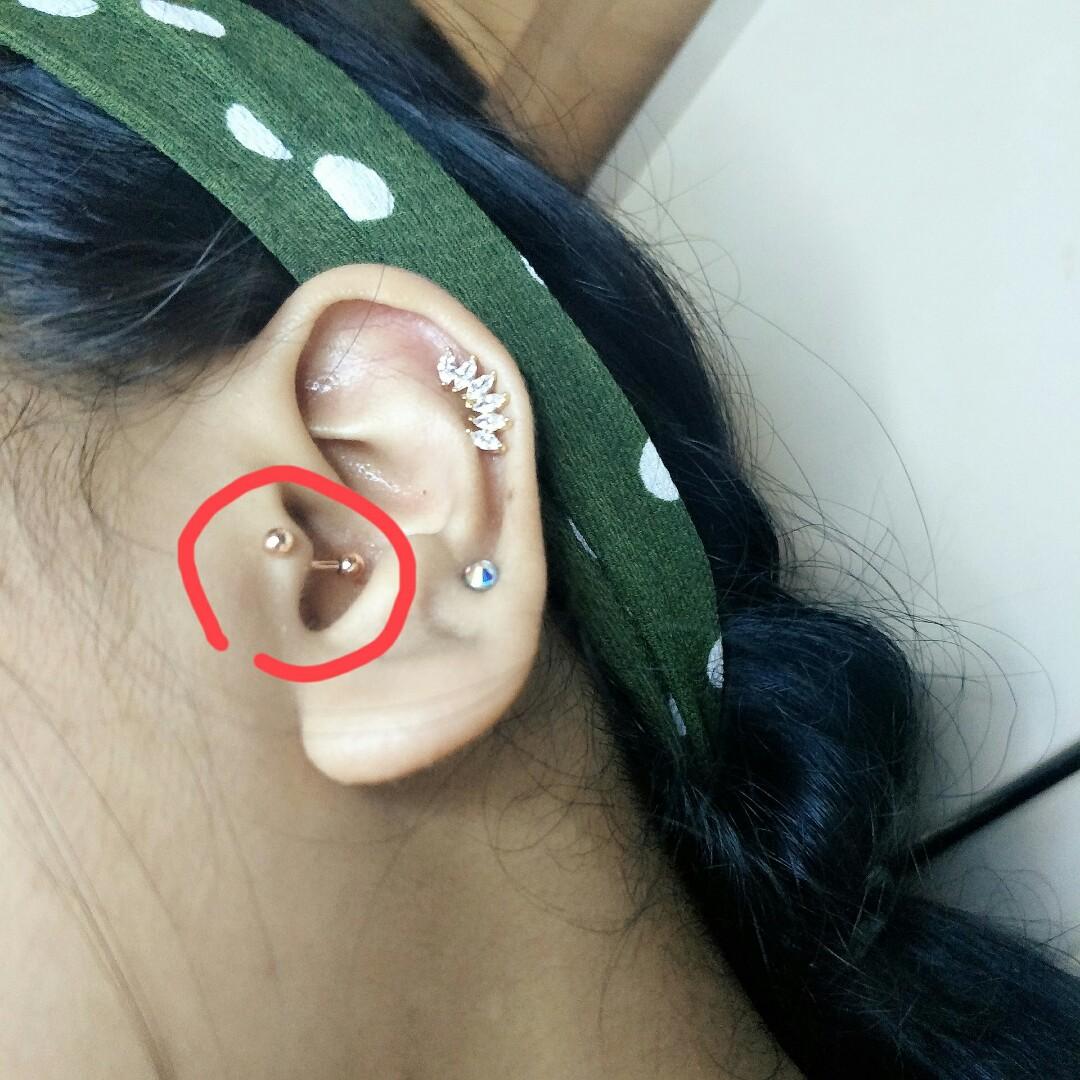 Ear piercing barbel tindik anting telinga barbel, Fesyen Wanita ...