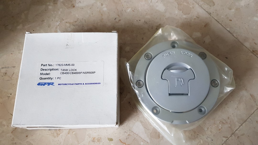 Honda CB400 tank lock, Motorcycles, Motorcycle Accessories on Carousell
