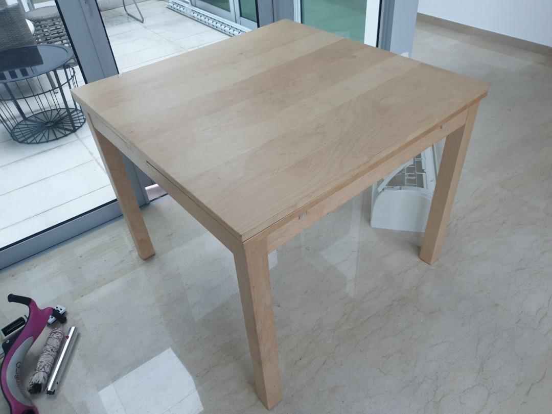 Ikea Extendable Table, Furniture & Home Living, Furniture, Tables ...
