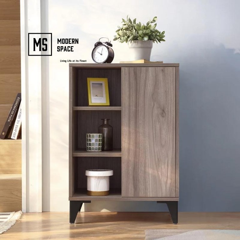 JACOB Modern Wooden Side Cabinet / SDR75, Furniture & Home Living ...